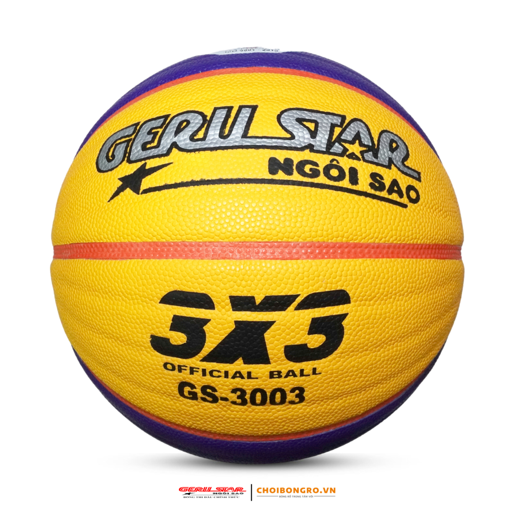 Quả bóng rổ Geru Star 3x3 GS3003 - Da PU - Giày bóng rổ - Choibongro.vn